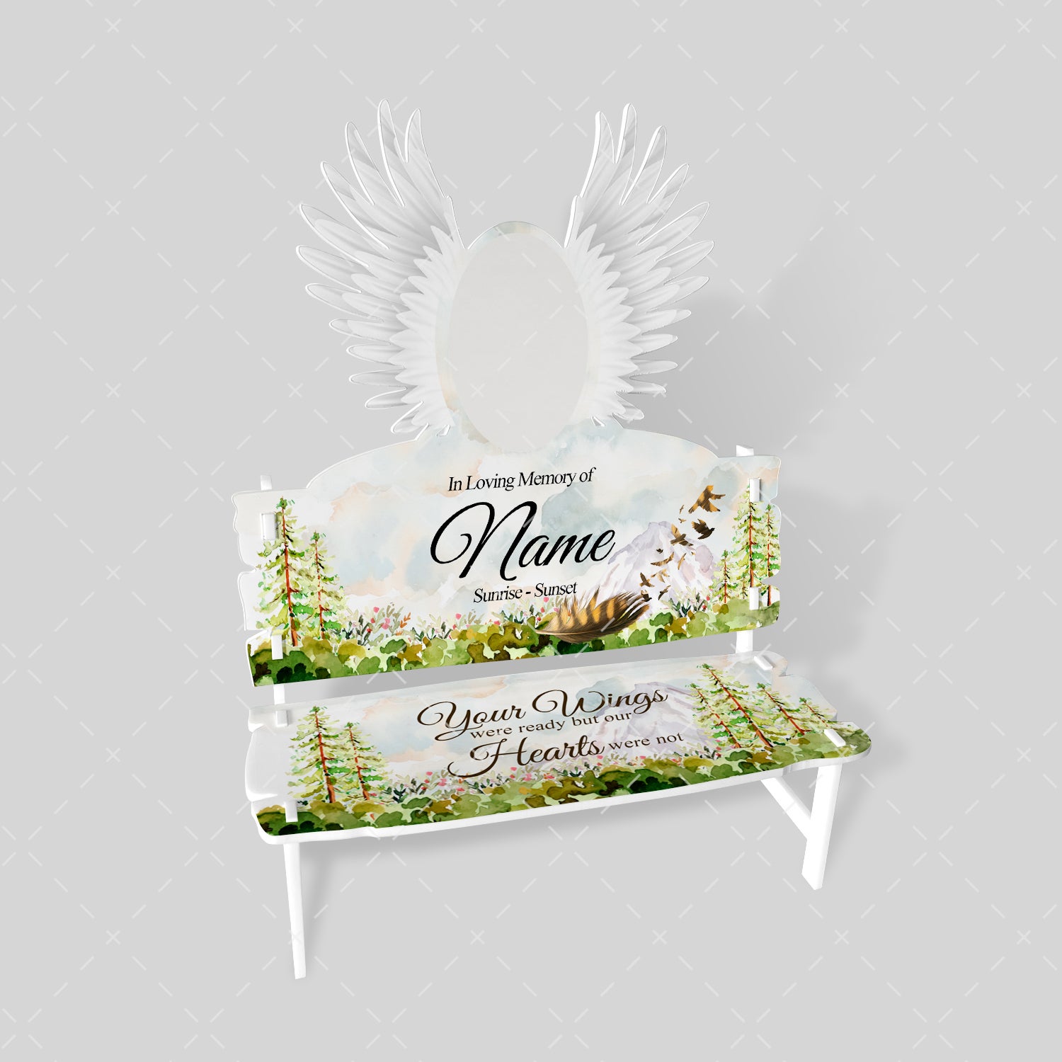 Angel Wings Memorial Bench Bundle #1 - Payhip
