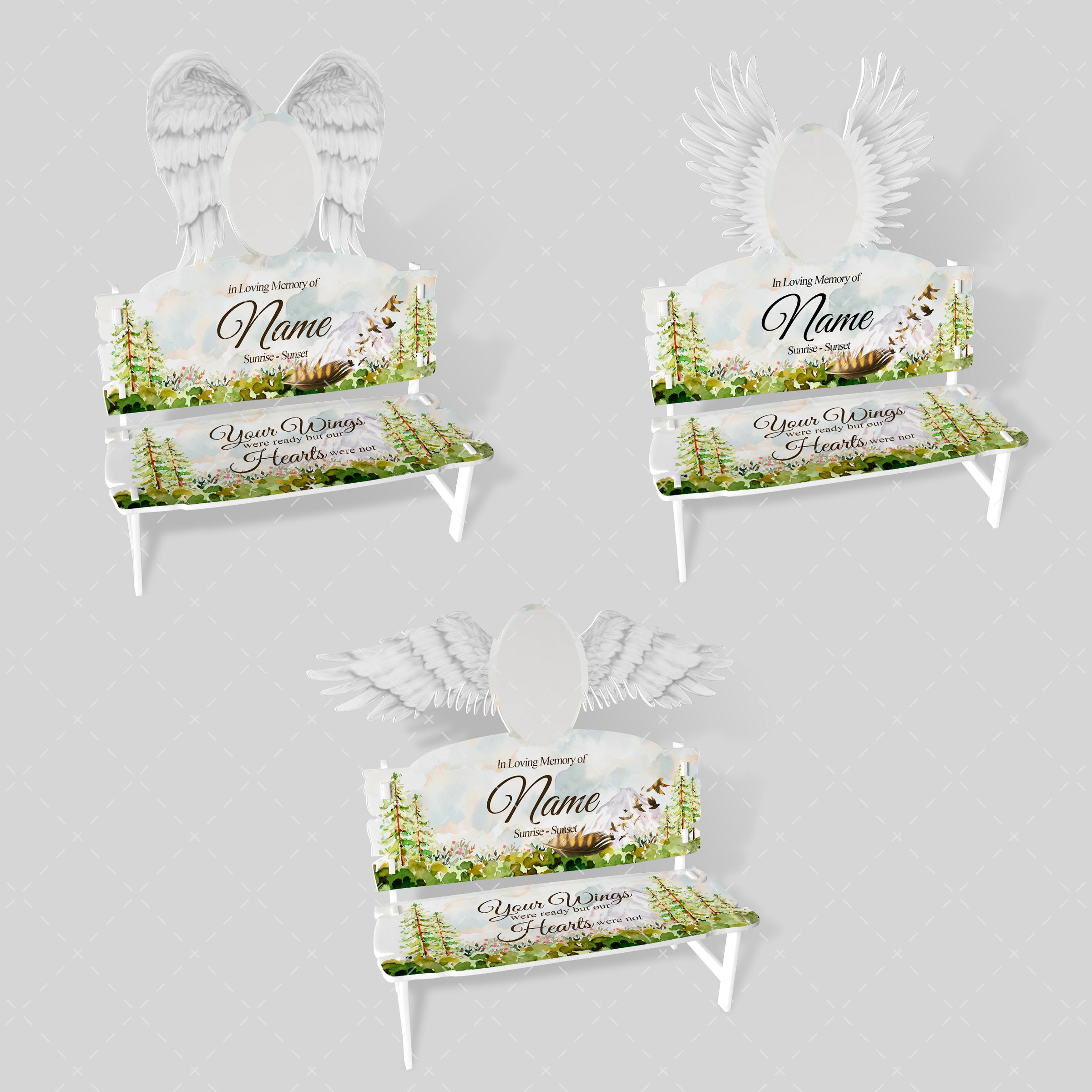 Angel Wings Memorial Bench Bundle #1 - Payhip