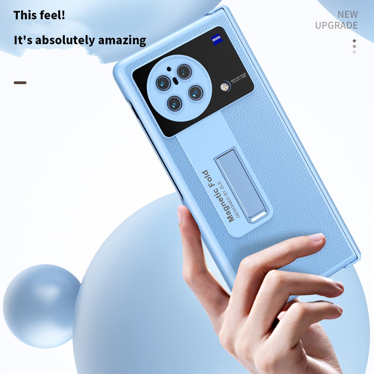 Vivo X Fold Case Cover Leather With Kickstand Case Bracket Hinge Protection Drop-Resistant - Payhip