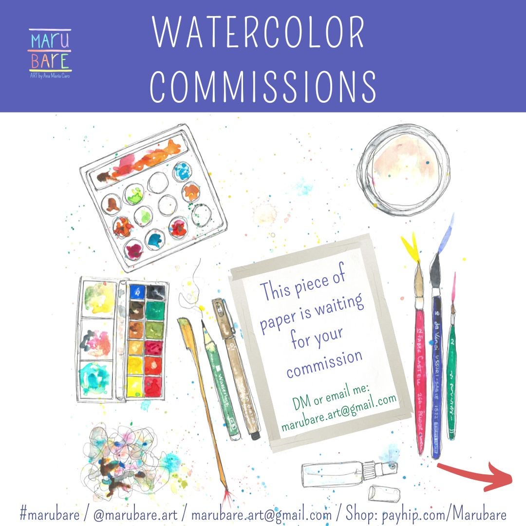 Watercolor commissions - Payhip