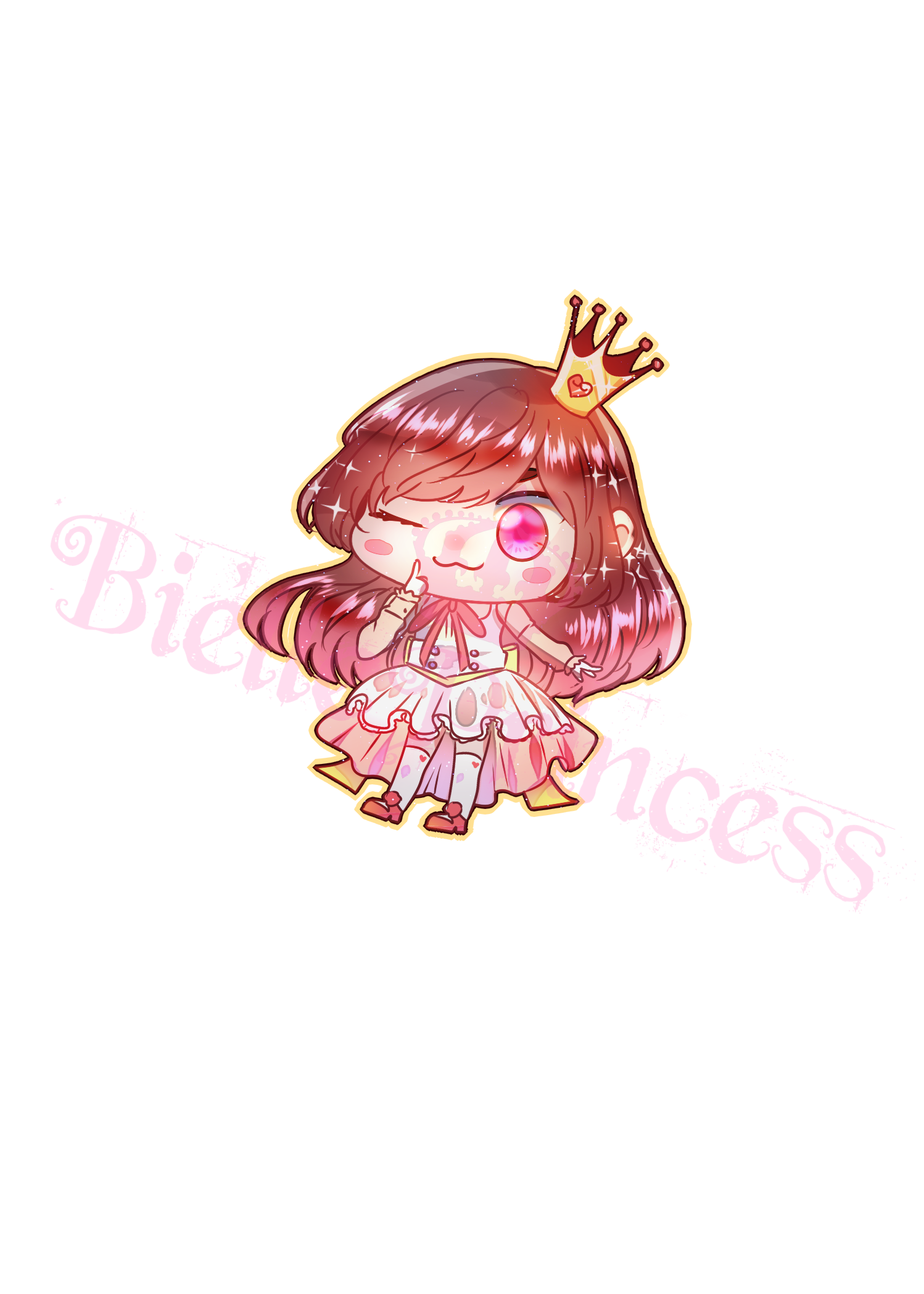 [ORIGINAL] Pink Princess Chibi Standee - Payhip