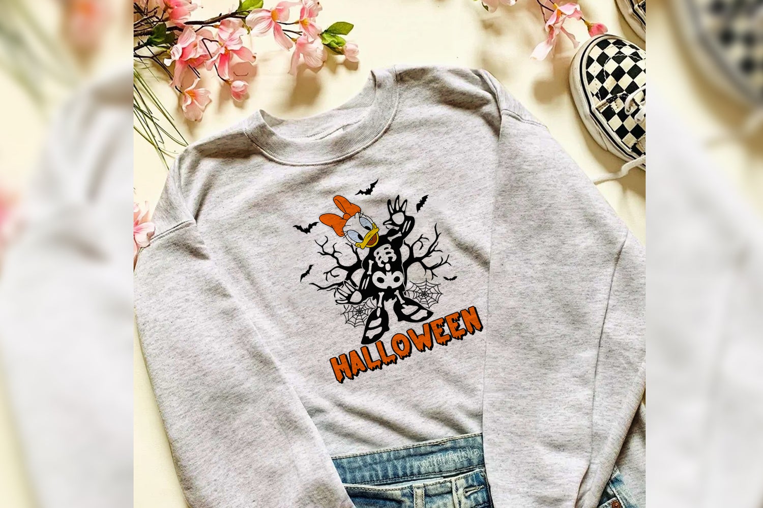 Skeleton Daisy Duck Costume Halloween Svg, Halloween Masquerade, Trick ...