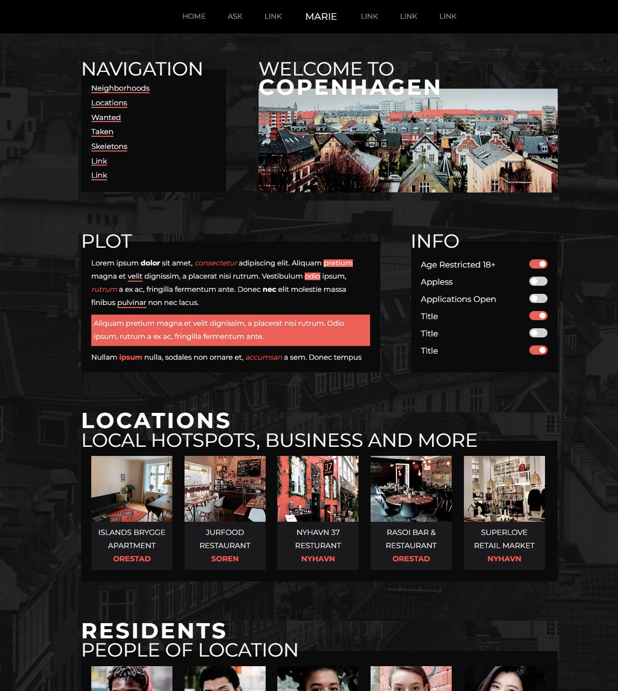 Marie: All In One RP Page - Payhip