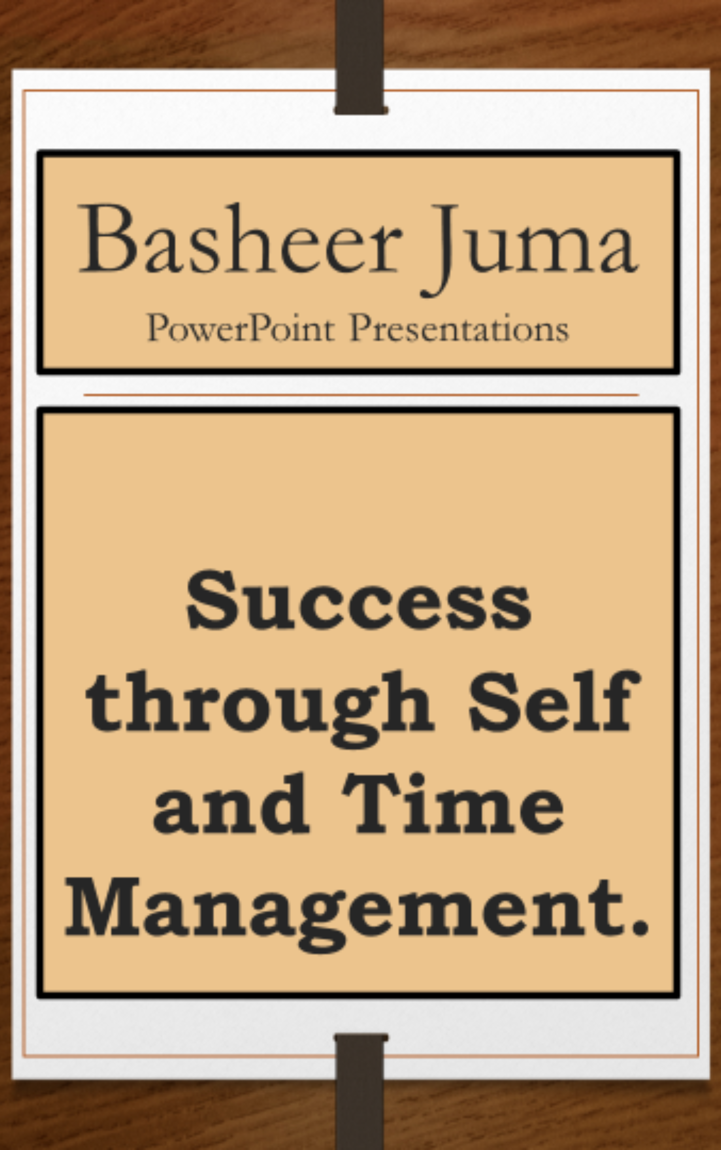 Success through Self Organization and Time Management-Power Point Presentation in Urdu Language ...