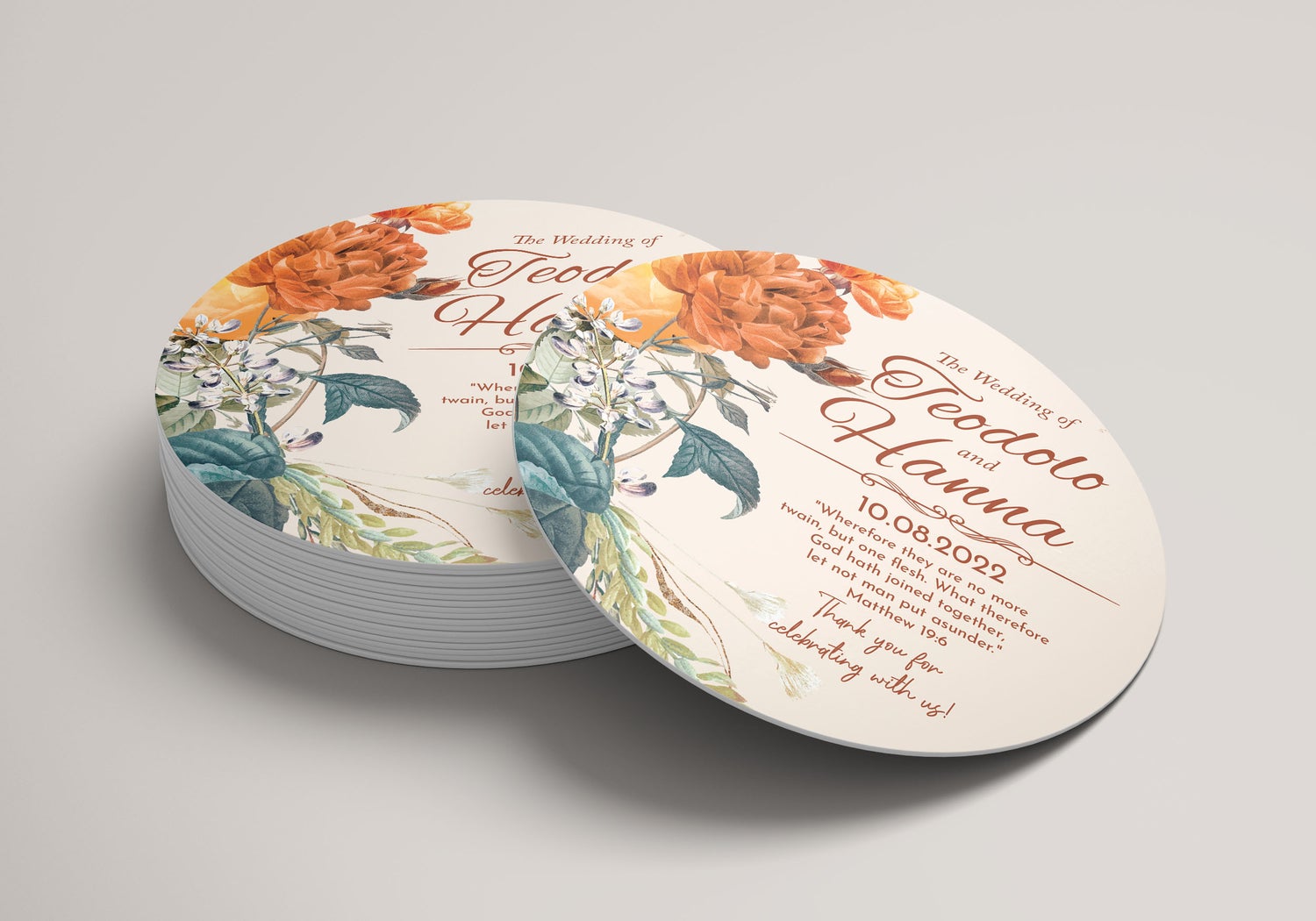 Circle Ref Magnet Wedding Souvenirs - Bohemian 1 - Payhip