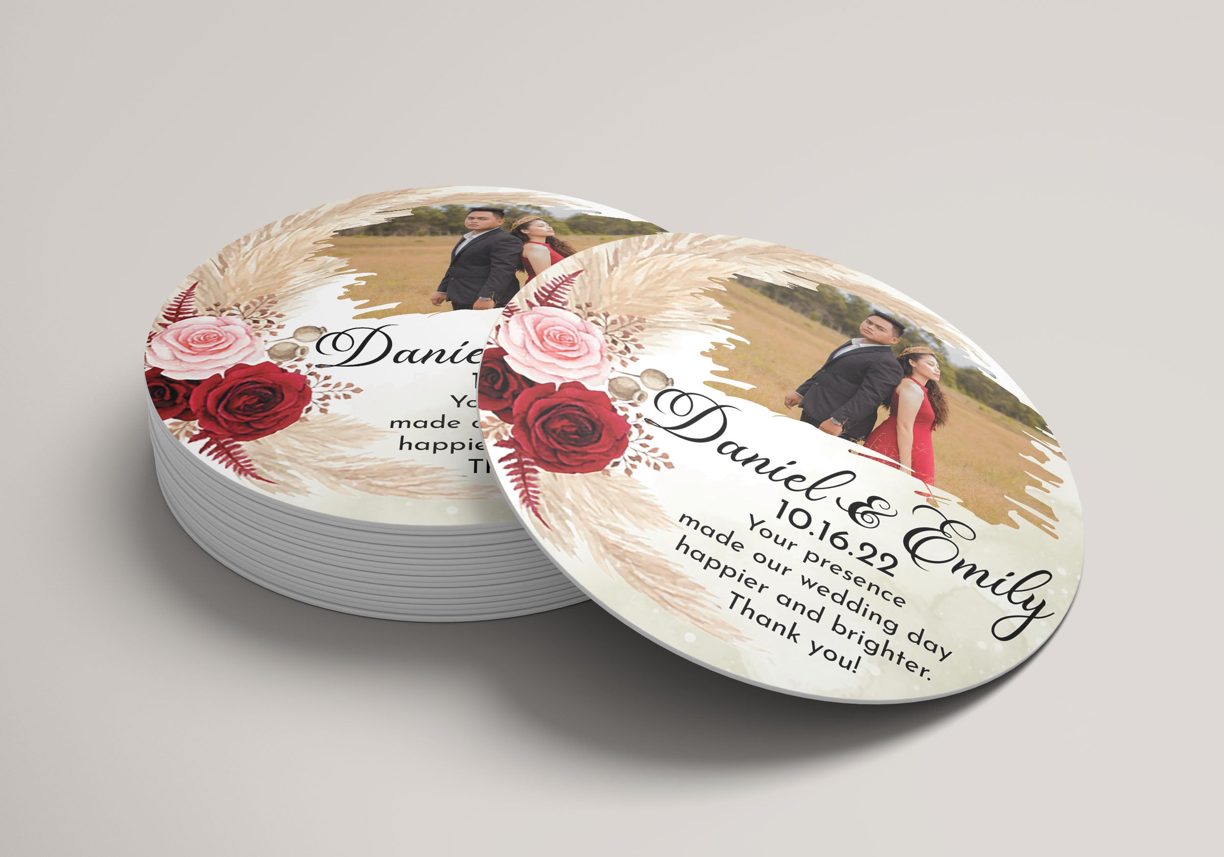 Circle Ref Magnet Wedding Souvenirs - Bohemian 2 - Payhip