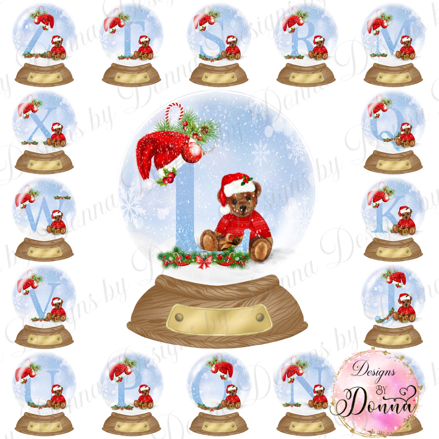 Teddy Snowglobe Alphabet - Payhip