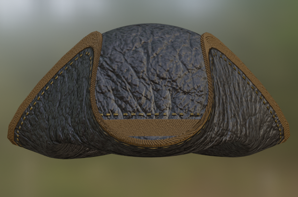 Tricorne - Pirate Hat - VRChat Halloween - OBJ Textures - Commercial ...