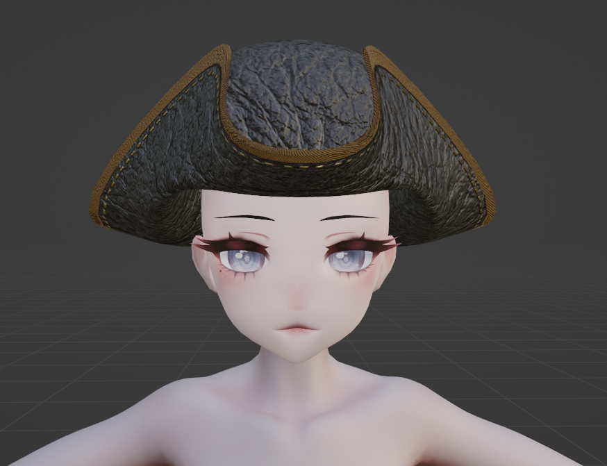 Tricorne - Pirate Hat - VRChat Halloween - OBJ Textures - Commercial ...