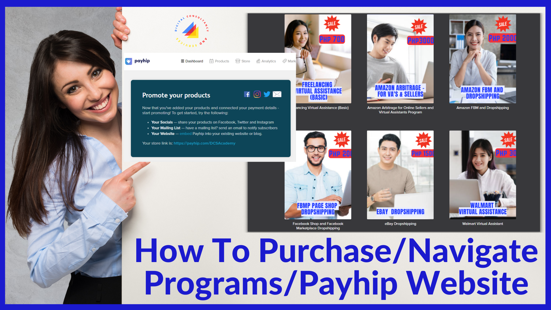 How to Purchase and Navigate Programs/Digital CS Hub_Payhip Website ...