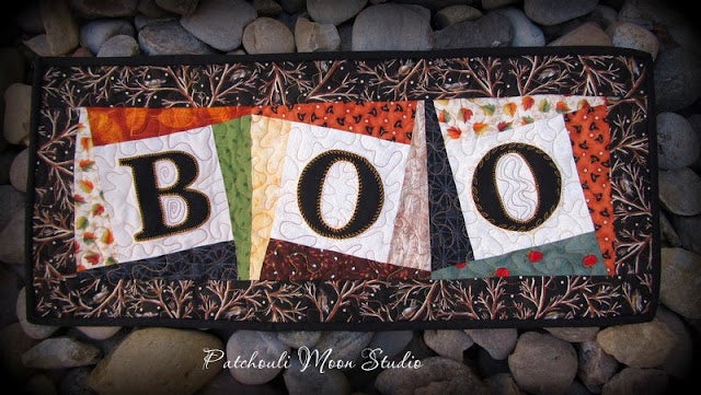Boo Table Runner or Wall Quilt for Halloween - Payhip