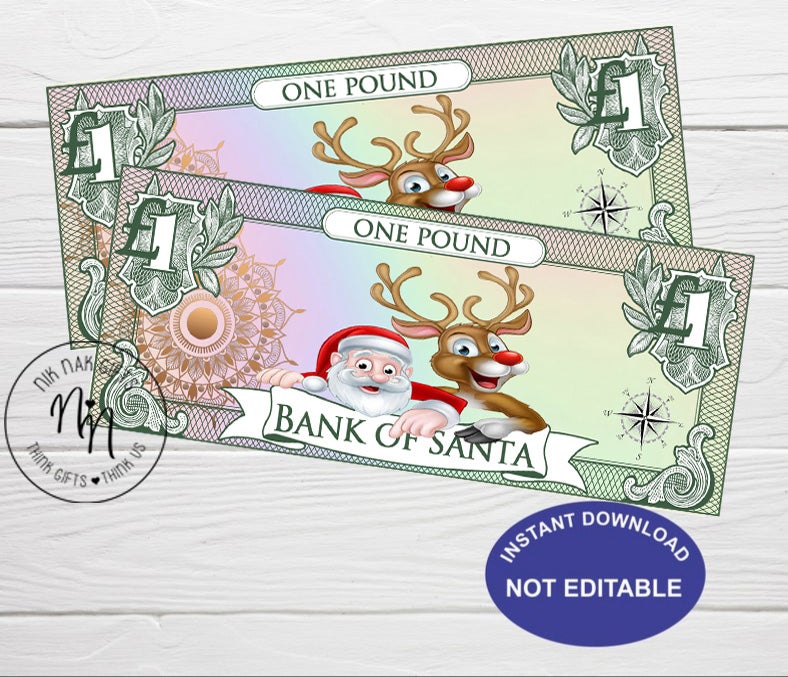 Bank of Santa Christmas notes - Payhip