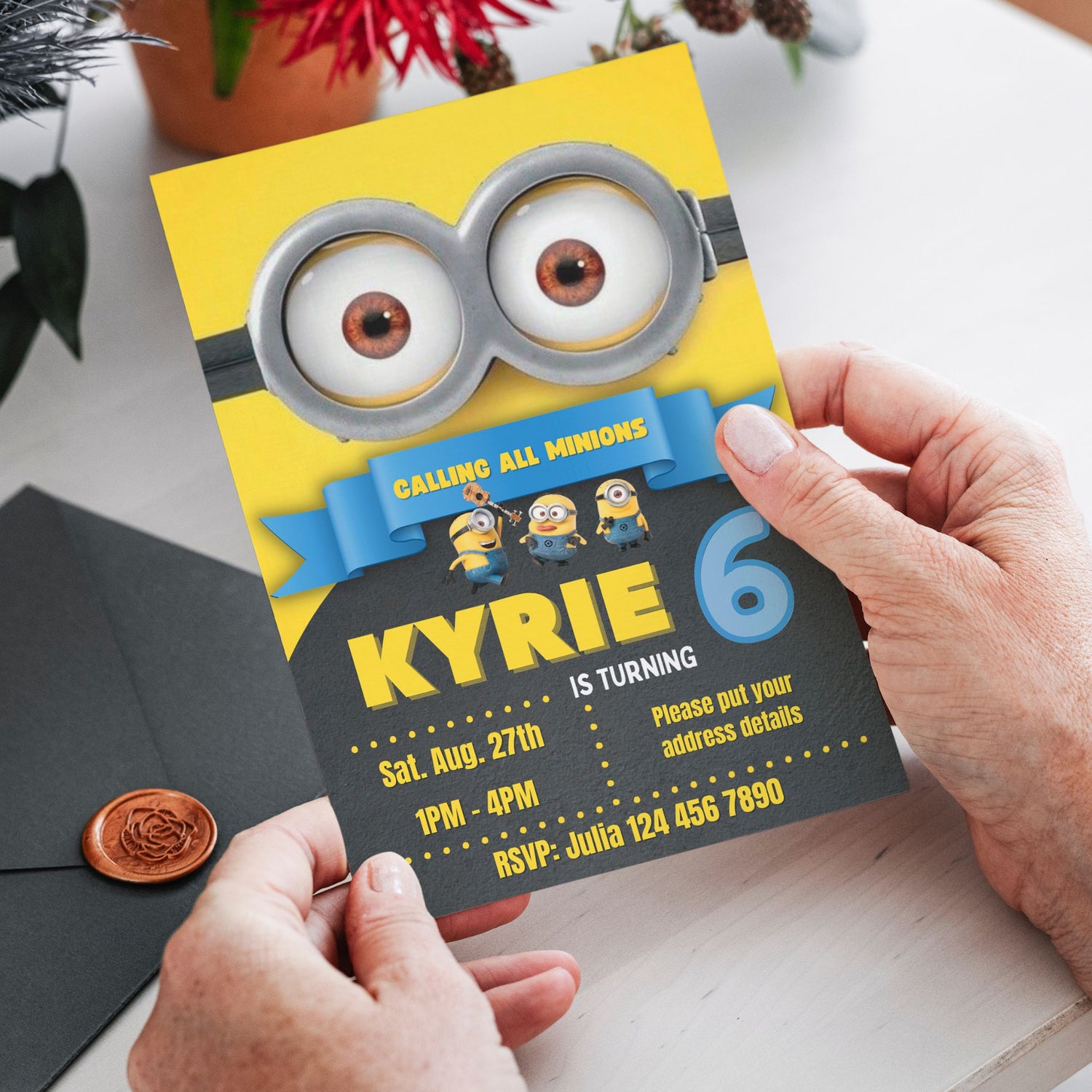 Minions Birthday Invitation, Minions Invitation Template, Editable ...