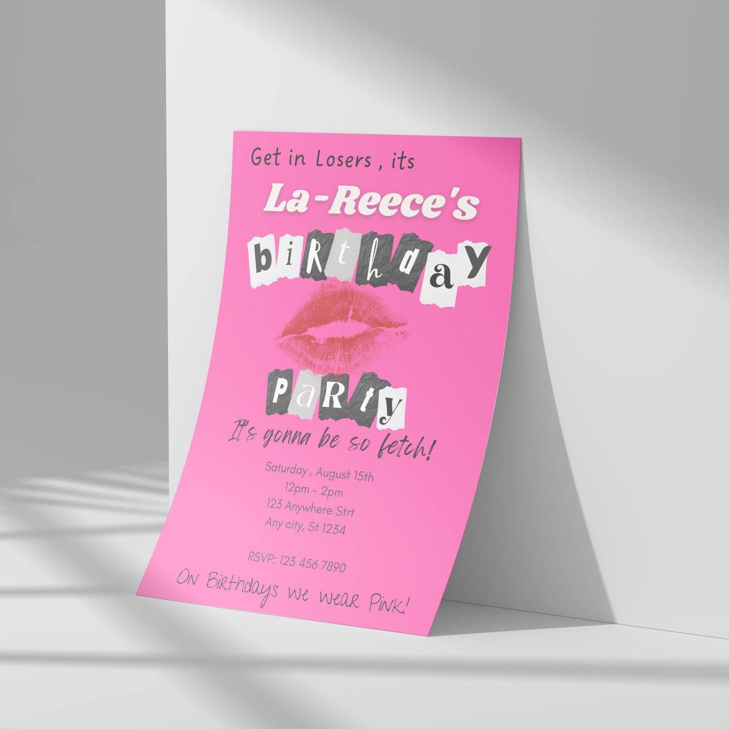 Mean Girls Birthday Invitation Mean Girls Invitation Template Mean mean-girls-birthday-invitation-mean-girls-invitation-template-mean