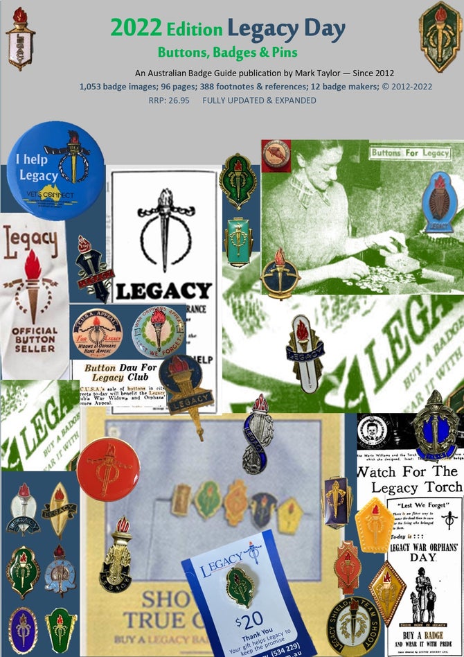 *NEW* Legacy Day Badges - 2022 Edition Australian Badge Guide - Payhip