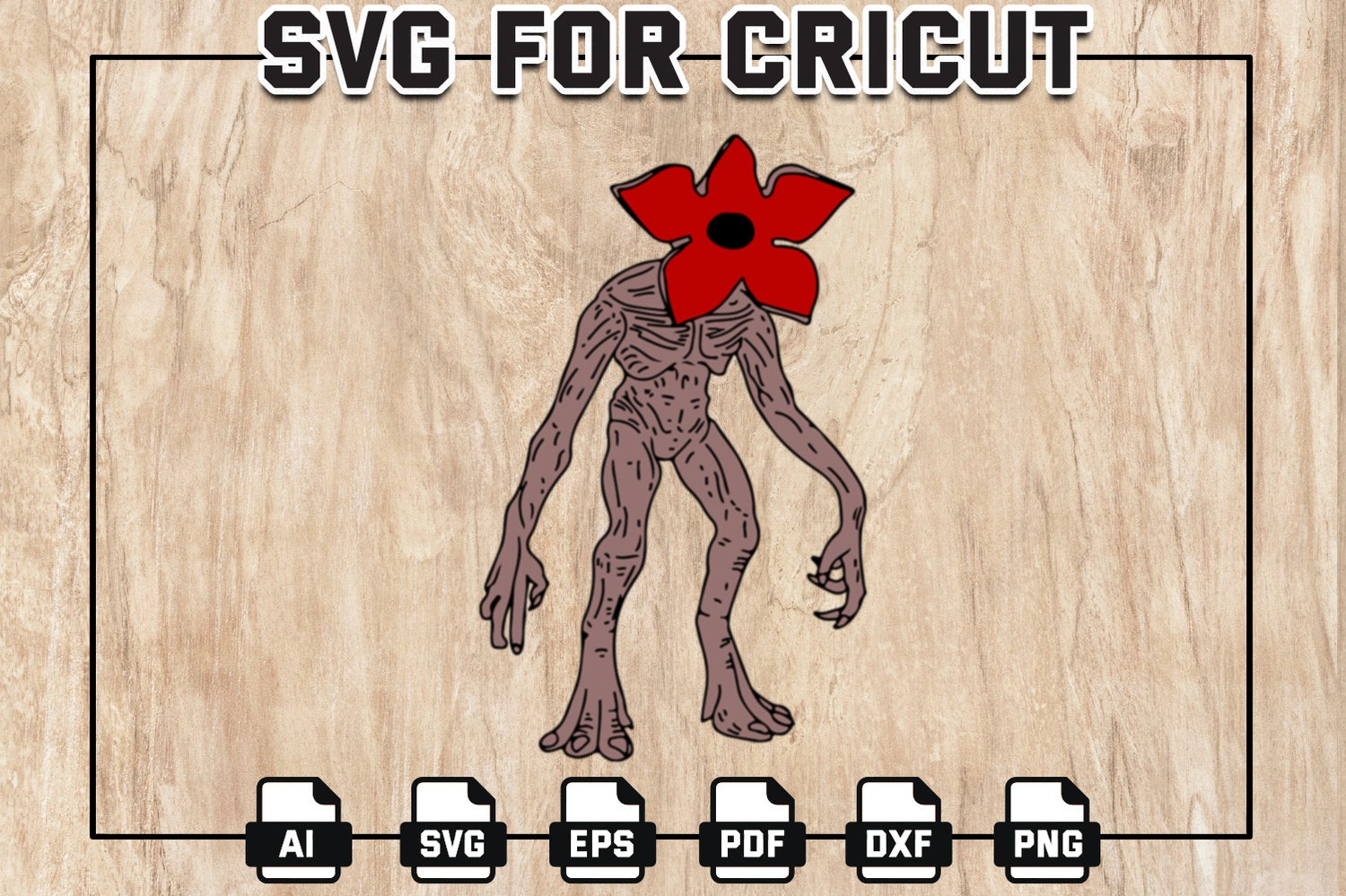 Demogorgon svg, Stranger Things Svg, Flower Monster Clipart, Stranger ...