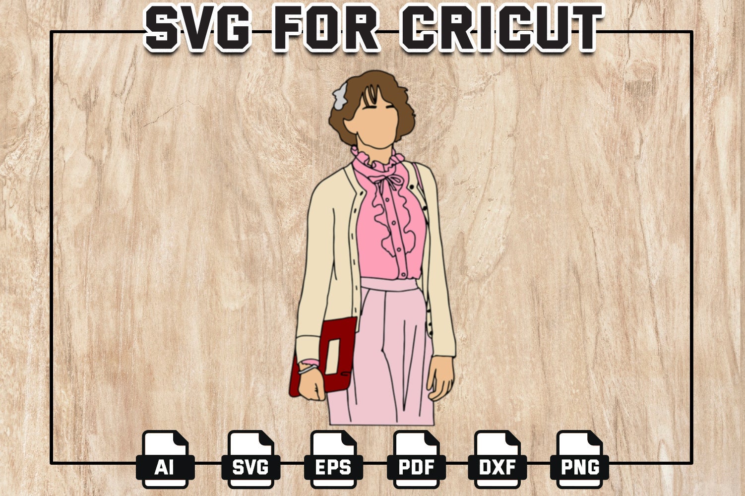 Barbara svg, Stranger Things Svg, Barbara Holland Clipart, Stranger ...
