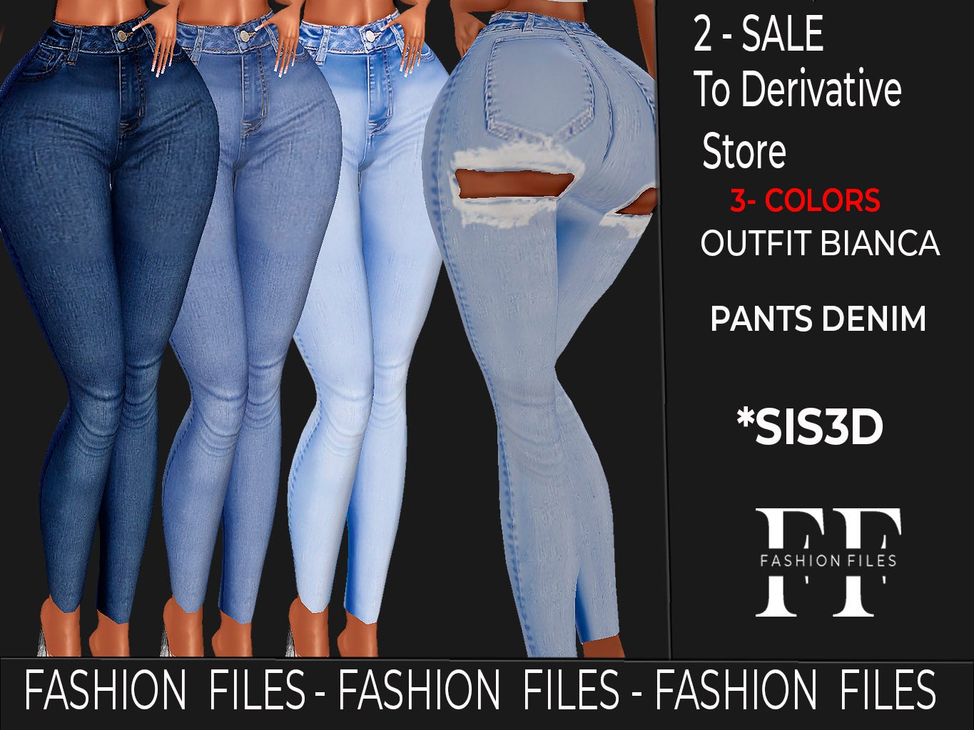 2022-PANTS DENIM-3 COLORS - SIS3D-600 - Payhip