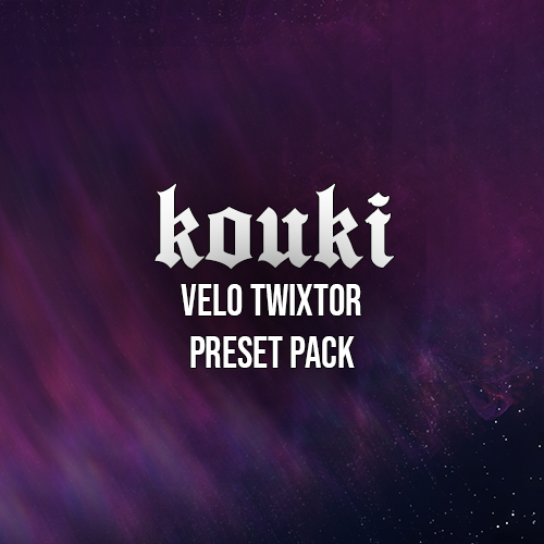 AFTER EFFECTS KOUKI VELO TWIXTOR PRESET PACK - Payhip