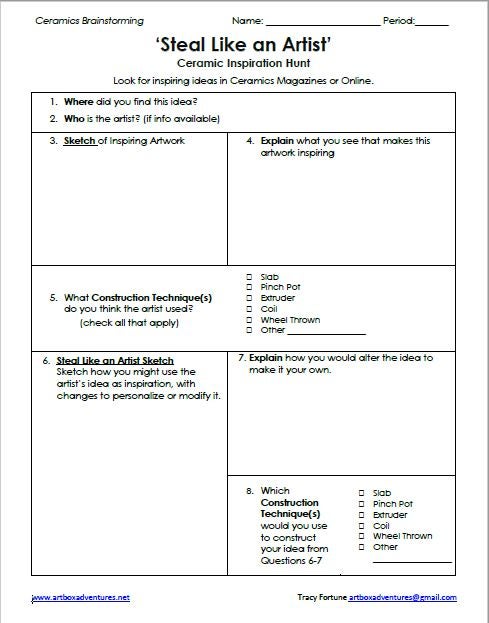 'Steal Like an Artist' Ceramics Challenge Bundle - Payhip