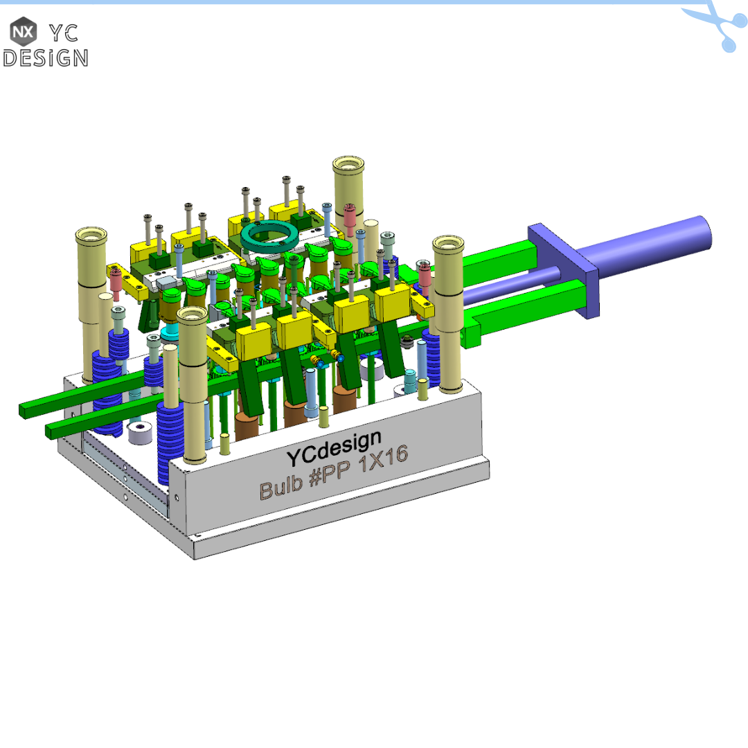 (Injection mold) 7 sets of common thread automatic twisting mold design ...