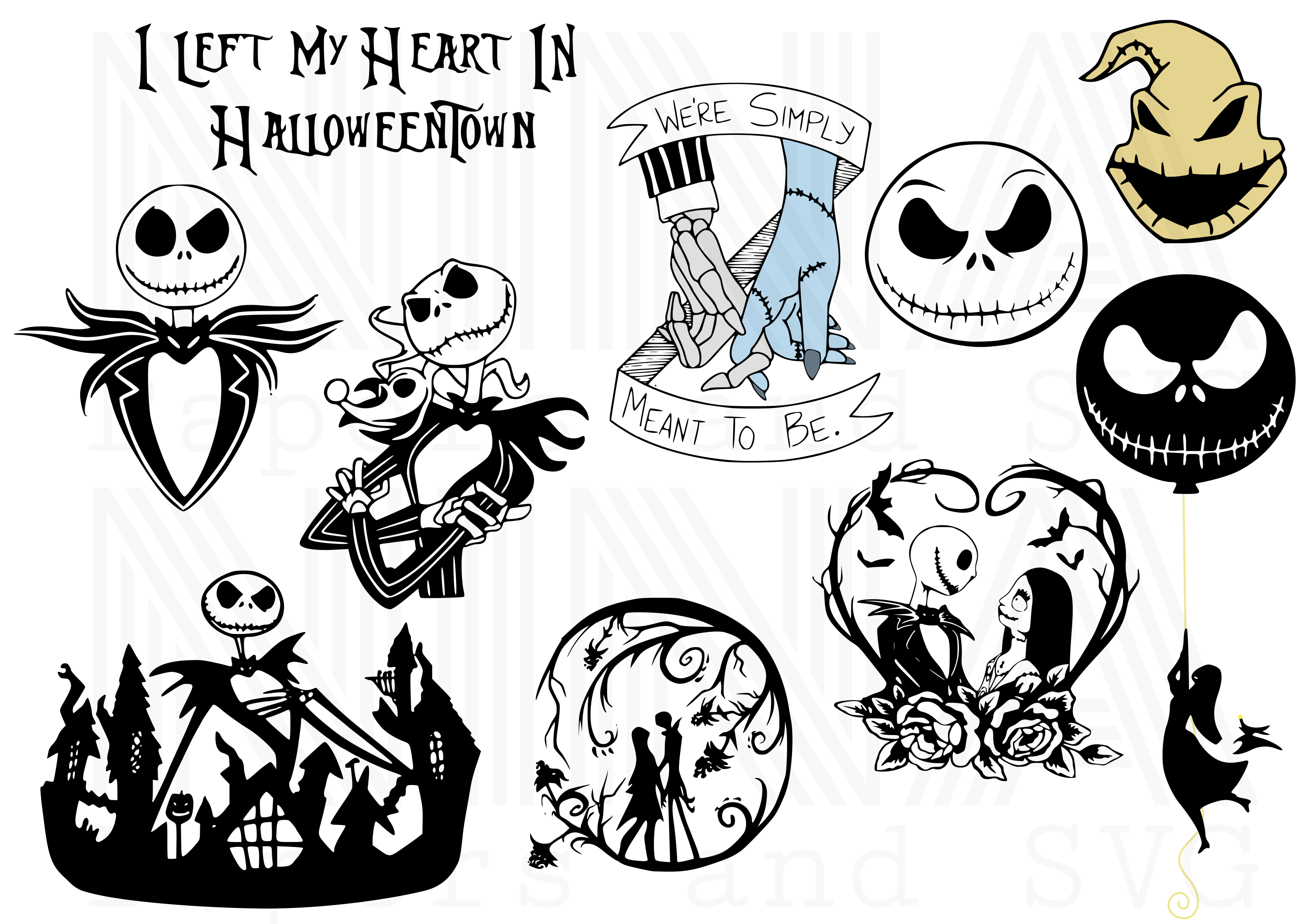 Jack and Sally PNG SVG - Payhip