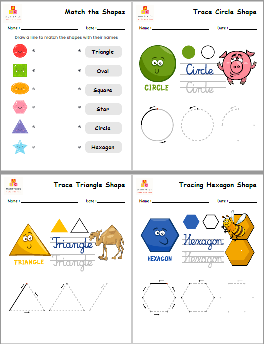 Preschool Shapes workbook - Payhip
