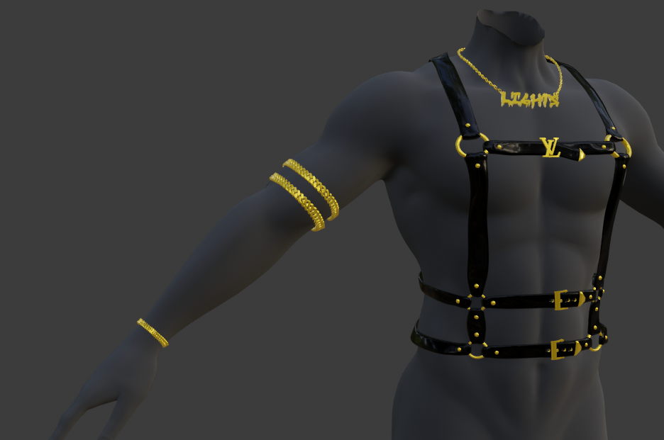 LV Male Harness & Cuban Arm Chains - Payhip