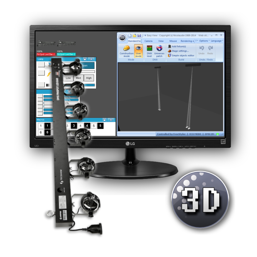 Librería de Magic 3D P/ Dmx Pinspot Led Bar de Tecshow - Payhip