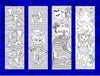 4 Halloween Coloring Bookmarks Set A - Payhip