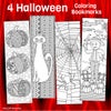 4 Halloween Coloring Bookmarks Set B - Payhip