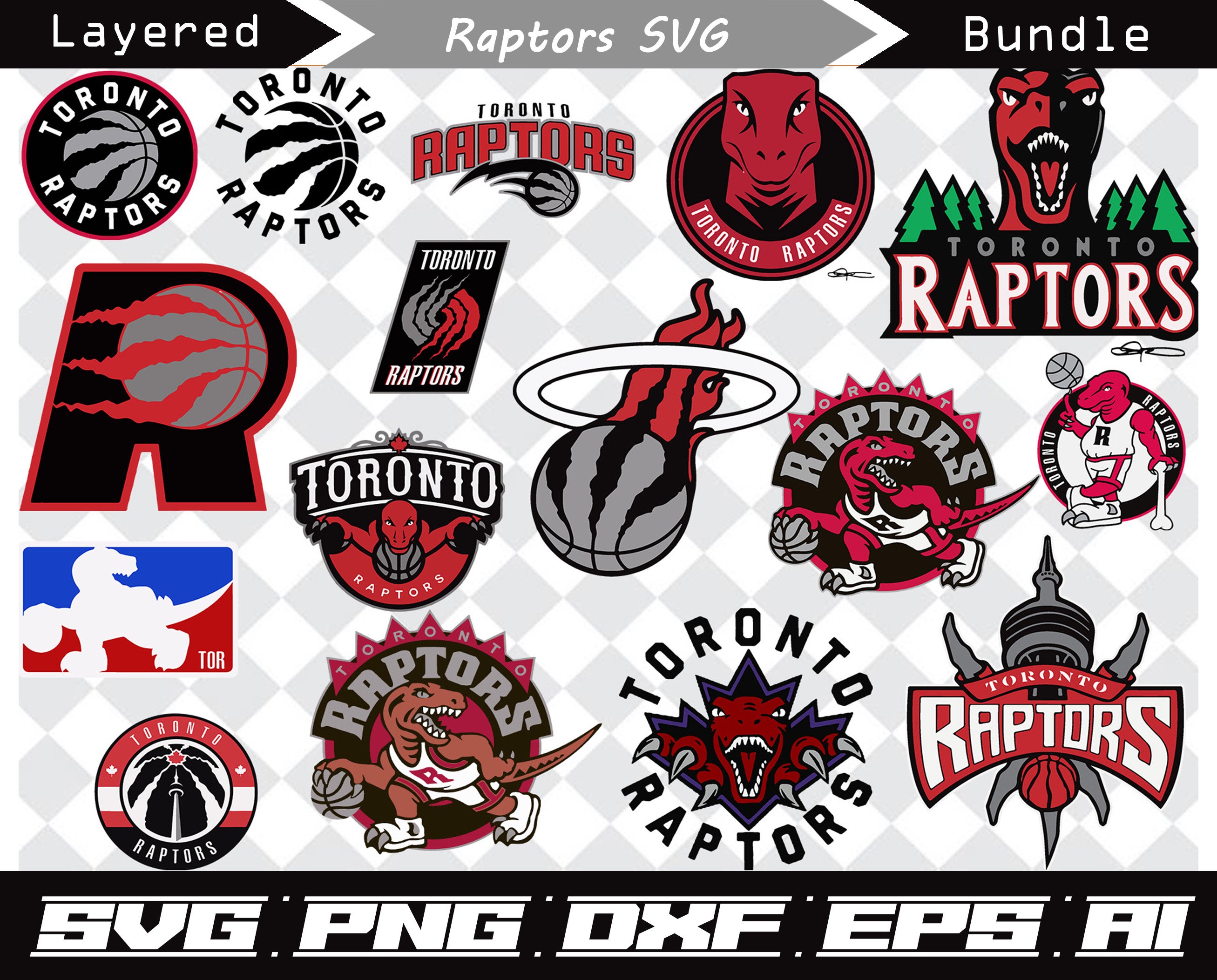 Toronto Raptors SVG, PNG, DXF, EPS, AI, Raptors SVG, Toronto Raptors ...