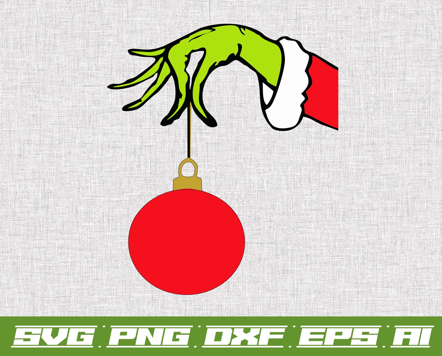 Grinch SVG, PNG, DXF, EPS, AI, Grinch face SVG, Grinch Cut files ...