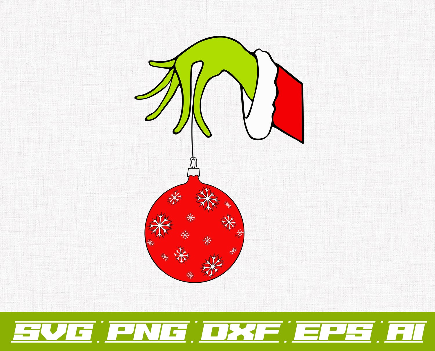 Grinch SVG, PNG, DXF, EPS, AI, Grinch face SVG, Grinch Cut files ...
