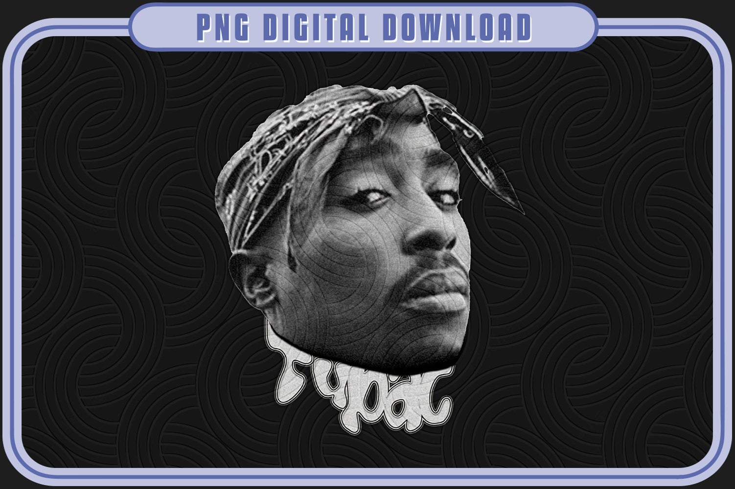 Tupac Png T-shirt design downloadable file. For T-shirt printing. For ...
