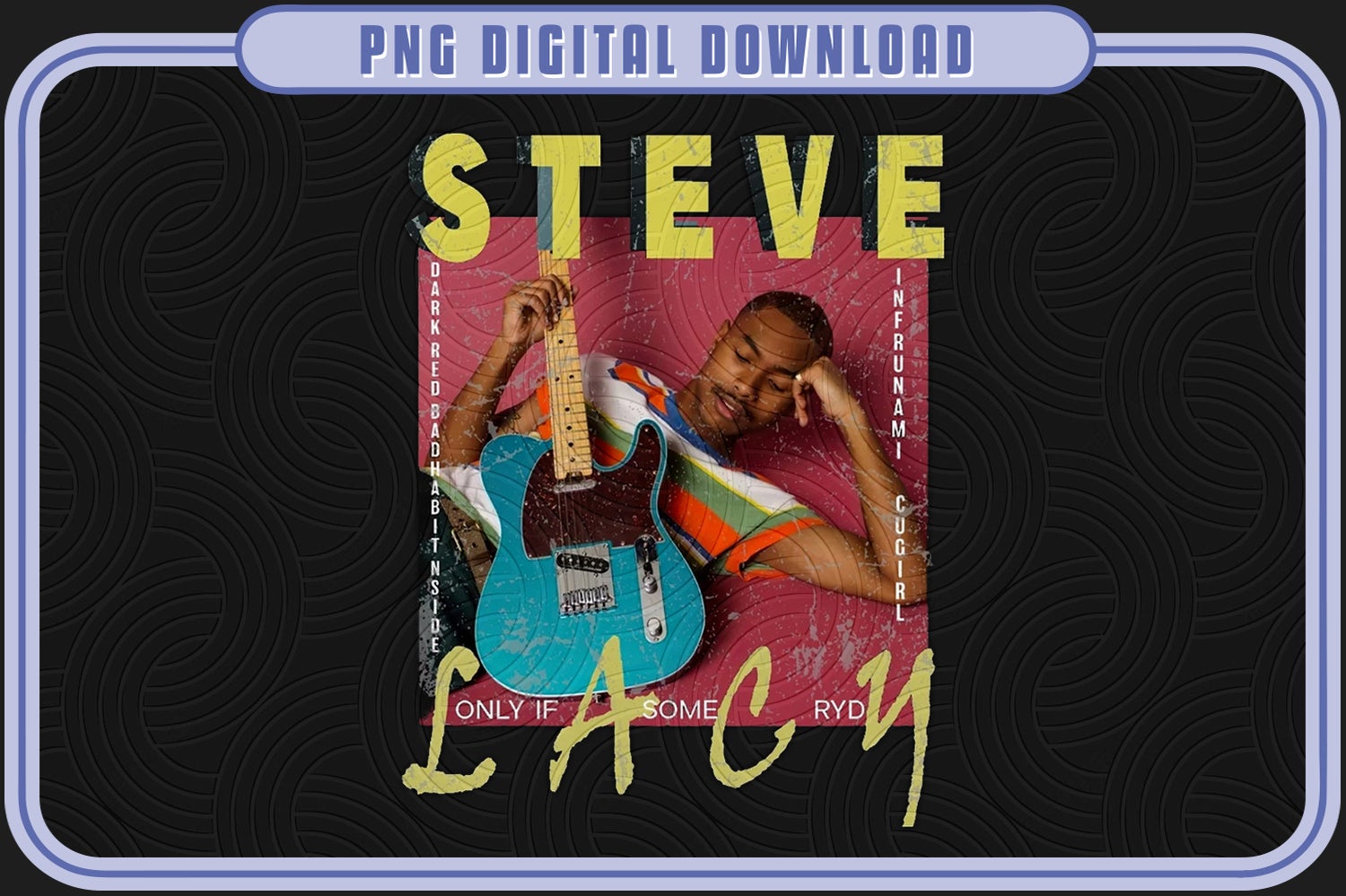 Steve Lacy Png, Steve Lacy Vintage Rap design, steve lacy vintage ...