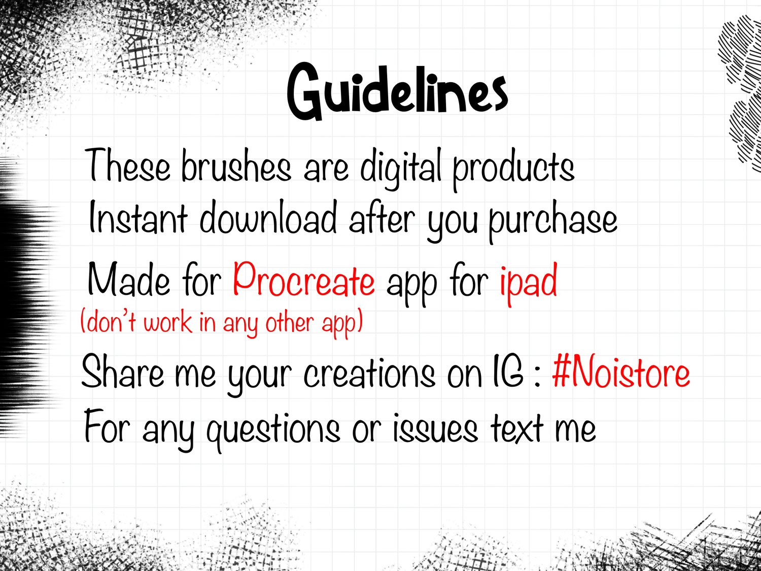 40 Hatching Procreate brushes - Payhip