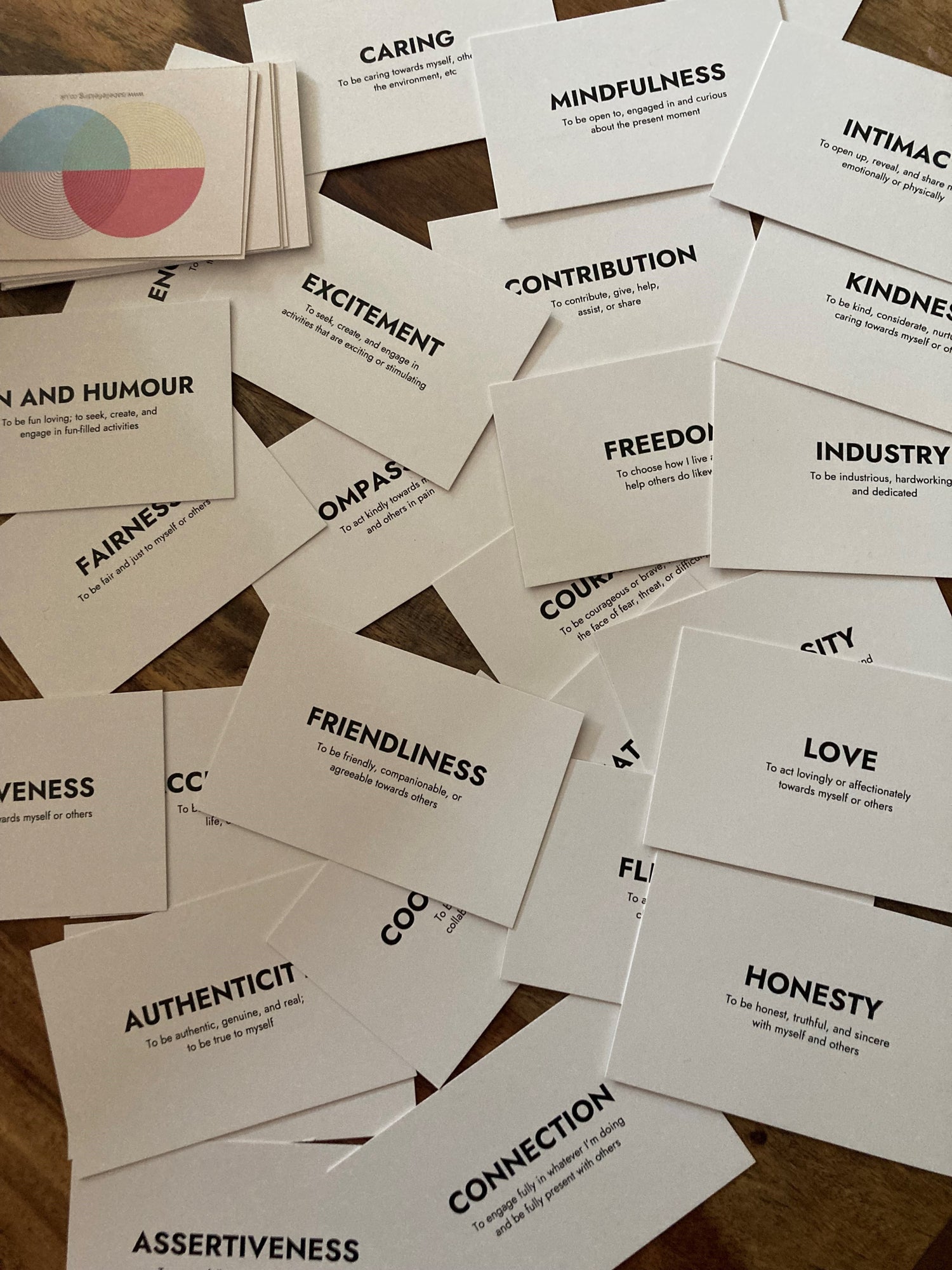 Values Cards Template - Payhip