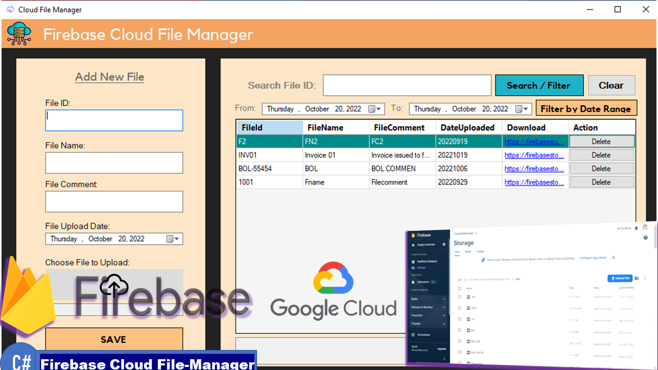 Firebase Cloud File-Manager Windows App ~ C# Firebase Storage & Realtime DB - Payhip