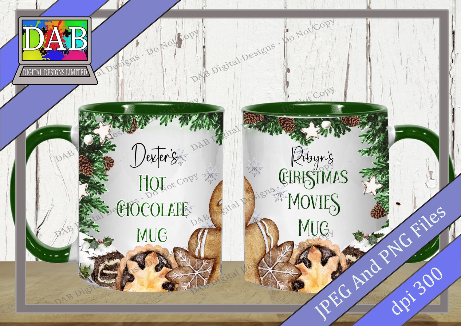 Christmas Treat Set Gingerbread Green - Payhip