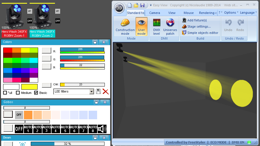 Librería de Magic 3D P/ Hero Wash 340FX RGBW Zoom de Varytec - Payhip