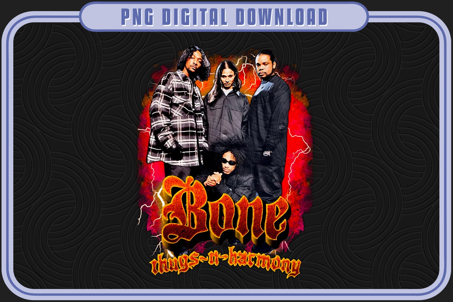 Bone Thugs-N-Harmony T-Shirt design, Vintage Repro Hip Hop Music ...