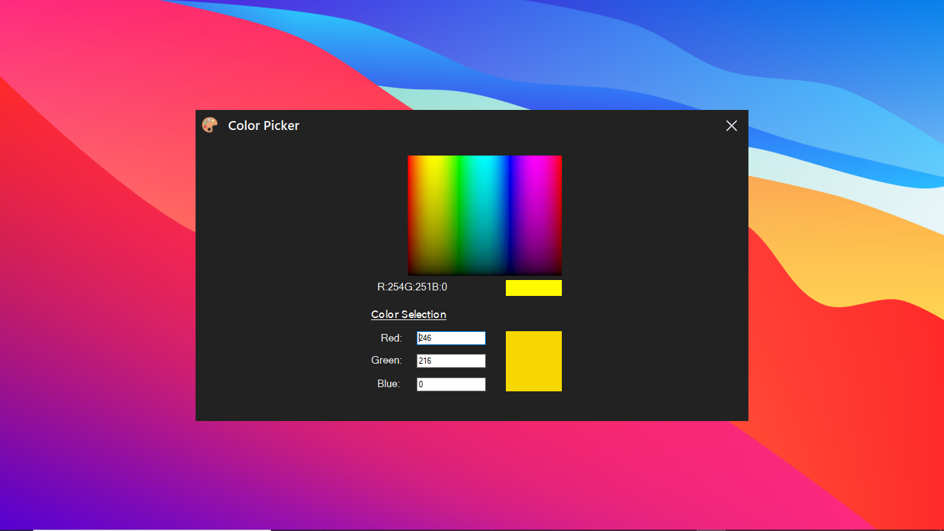 C# Modern Color Picker ~ Dark UI - Payhip