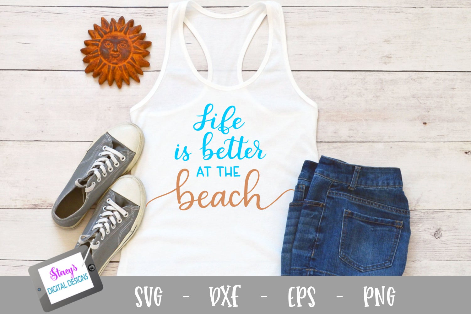 FREEBIE - Beach Sublimation Design | Life is better at the beach