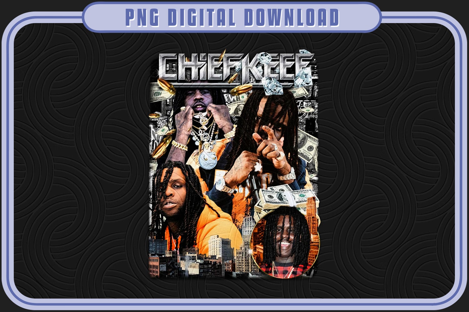 CHIEF KEEF Shirt Design PNG, RAP Bootleg T-Shirt Designs, Hip Hop ...
