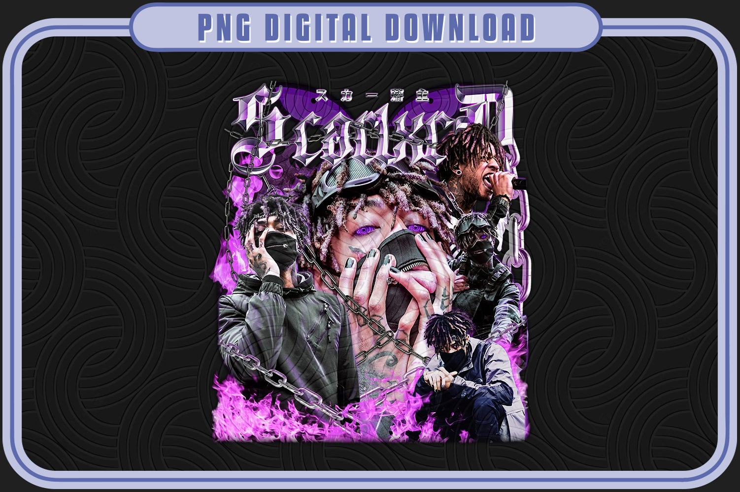 Scarlxrd PNG, RAP Bootleg T-Shirt Designs, Scarlxrd Shirt Print, Hip ...