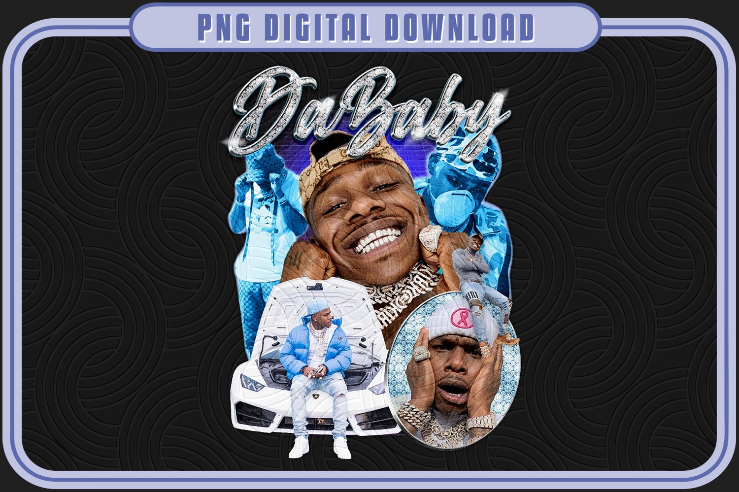 Da Baby PNG, RAP Bootleg T-Shirt Designs, Da Baby Shirt Print, Hip Hop ...