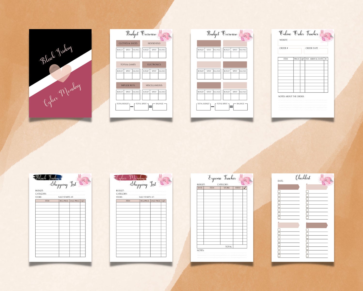 Black Friday & Cyber Monday Shopping Planner - Payhip