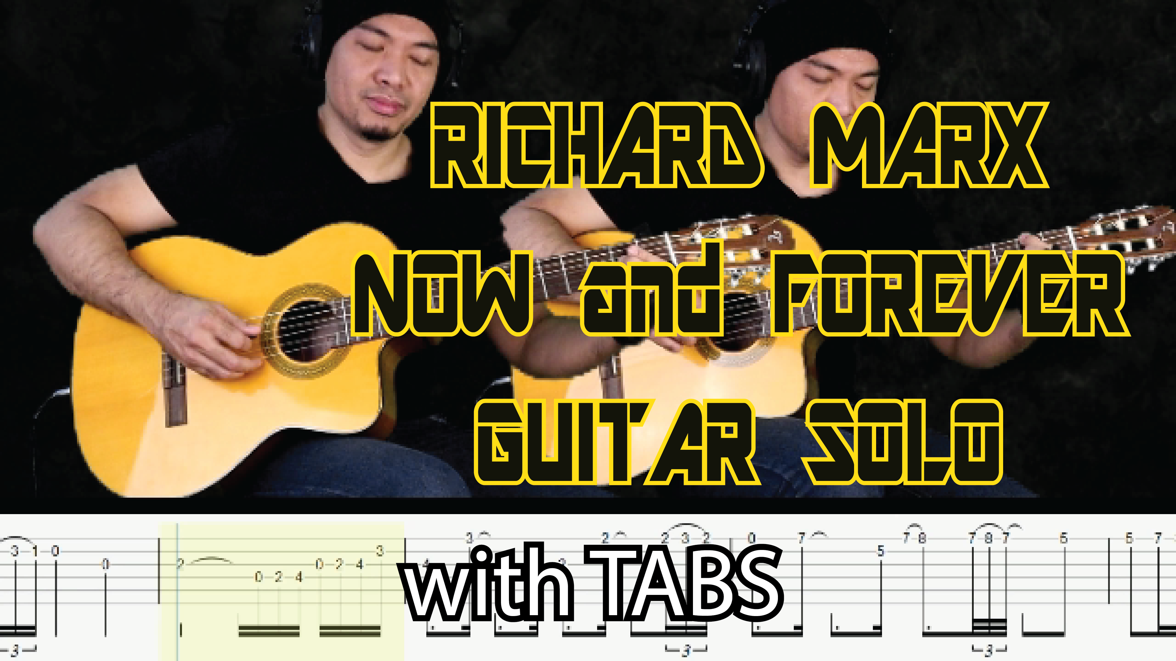 Richard Marx Now and Forever Guitar Solo PDF Tabs, GP7 File, Audio and Video Backing Track - Payhip