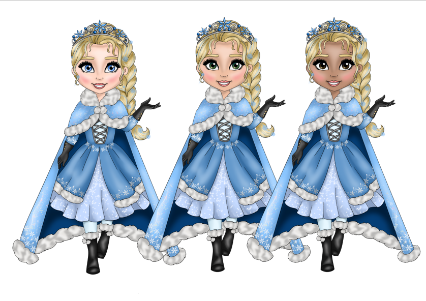 Elsie snow princess cushion braided hair - Payhip